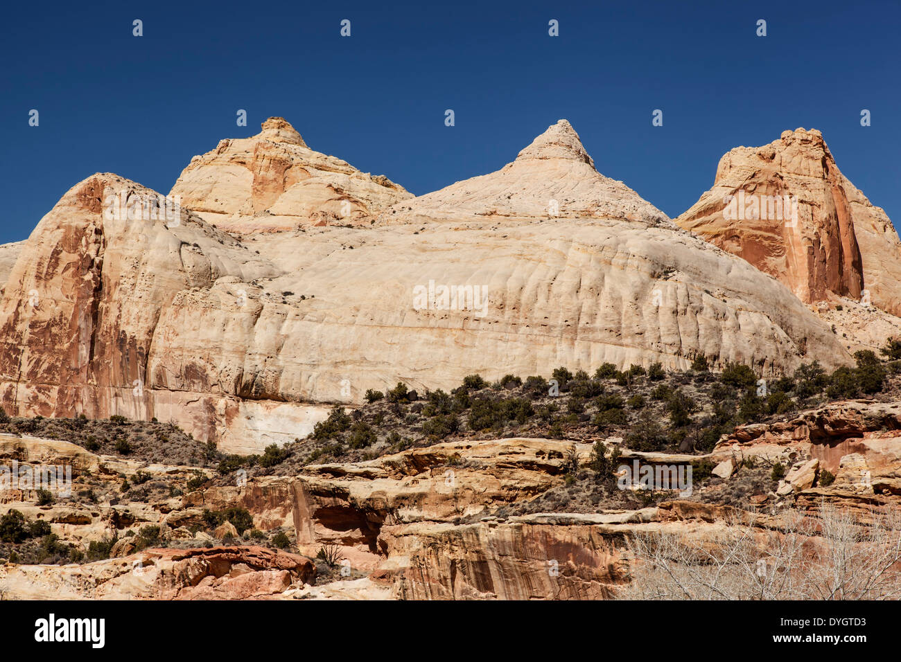Capitol Dome, Capitol Reef National Park, Utah USA Stock Photo ...