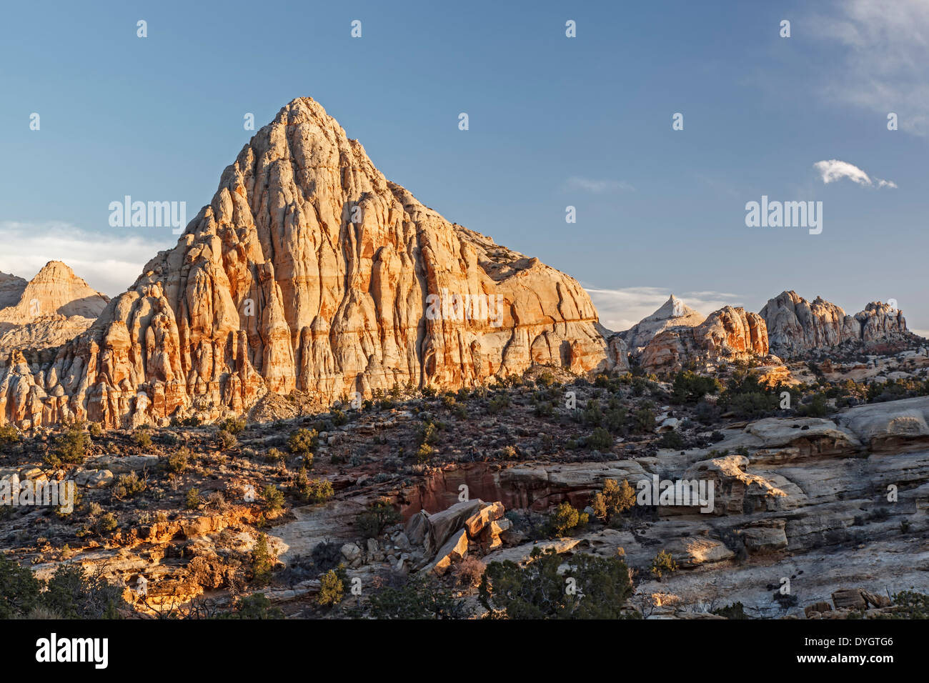 Pectols Pyramid, Capitol Reef National Park, Utah USA Stock Photo - Alamy
