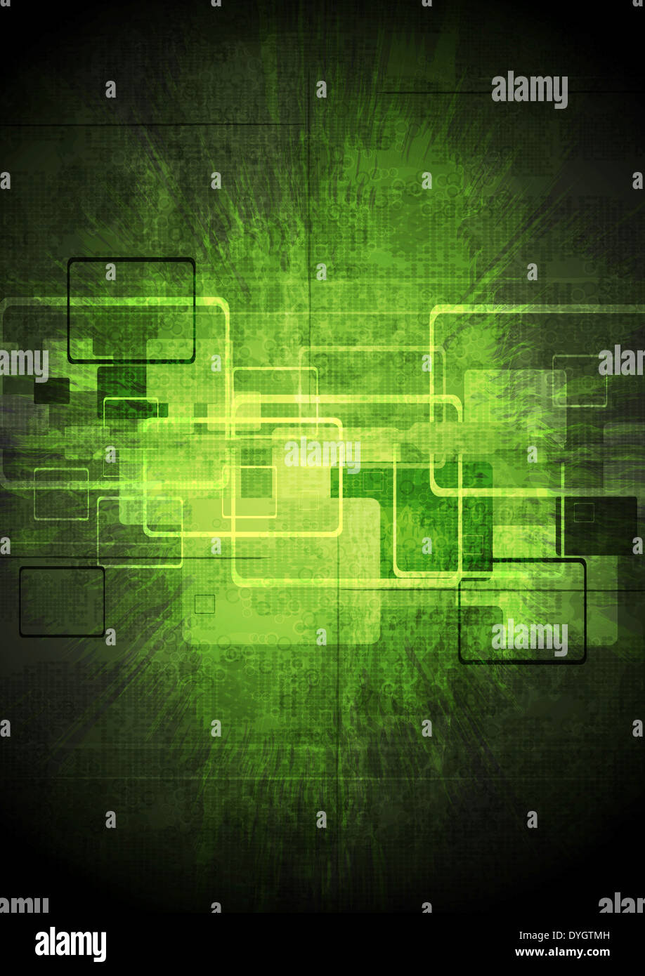 Dark green tech vector background Stock Photo - Alamy