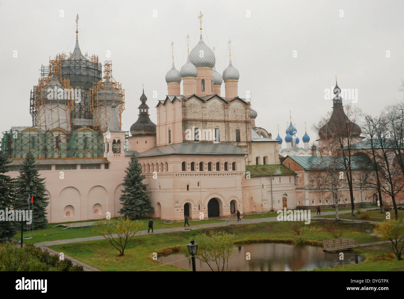 The architecture of ancient Russian cities. The Rostov Kremlin in the ...