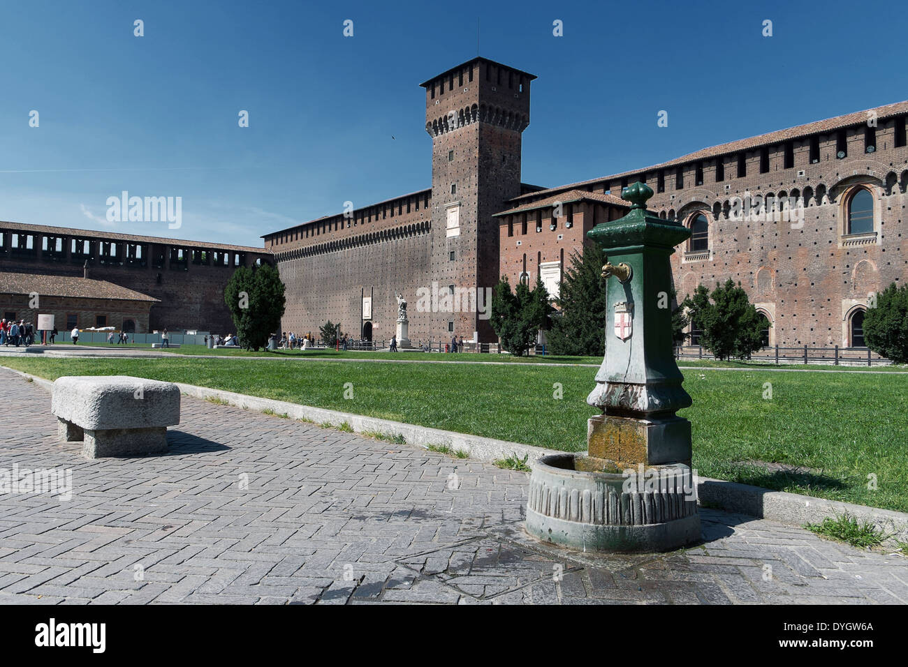 Castello Sforzesco, Milan, Italy Stock Photo - Alamy