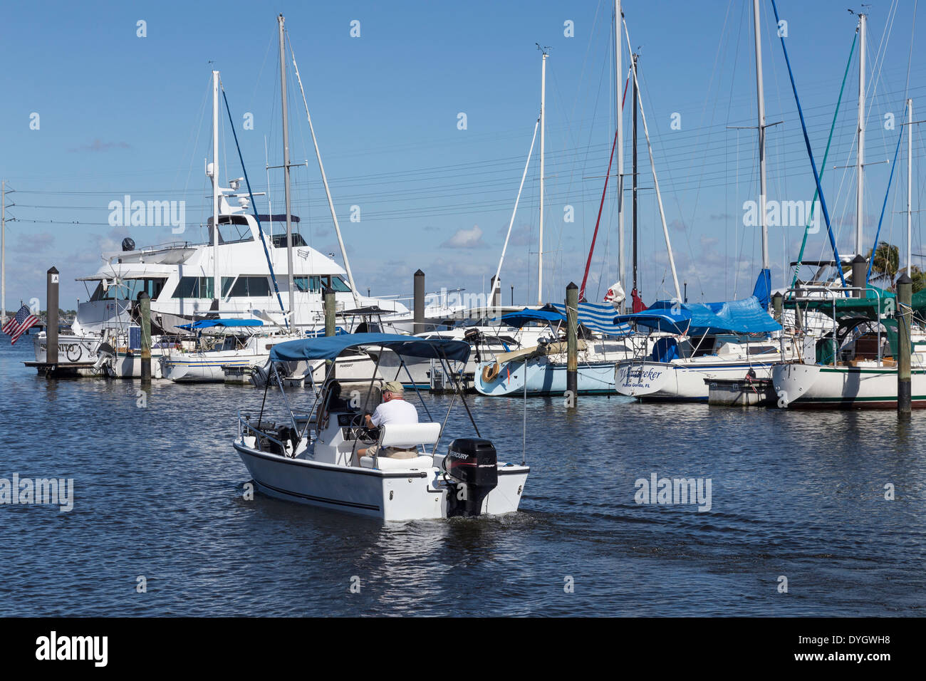 Waterfront in Punta Gorda, Florida, USA Stock Photo - Alamy