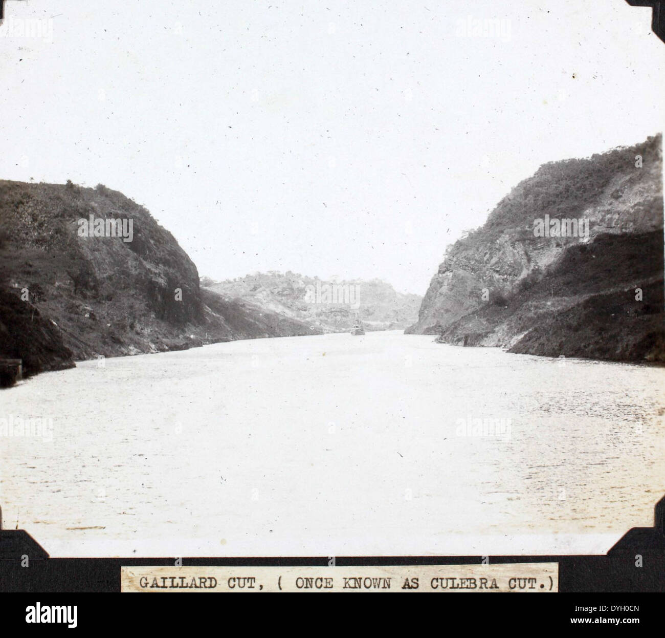 This photo features the Culebra Cut (Gaillard Cut) of the Panama Canal ...