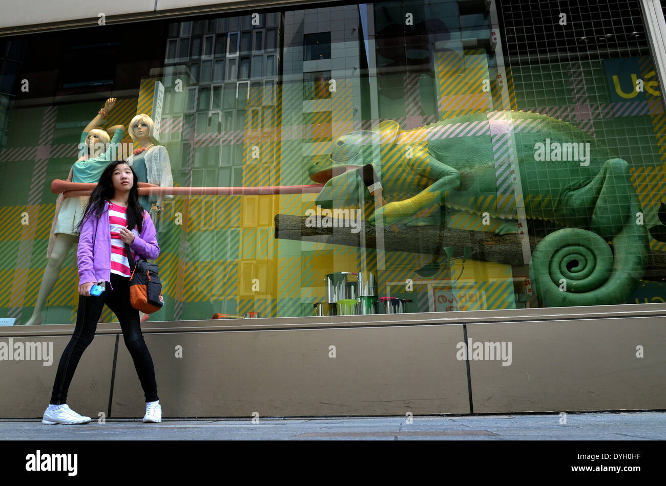 Ginza, Tokyo, Japan. 17th Apr, 2014. 17 years old Anika Espanola who is ...