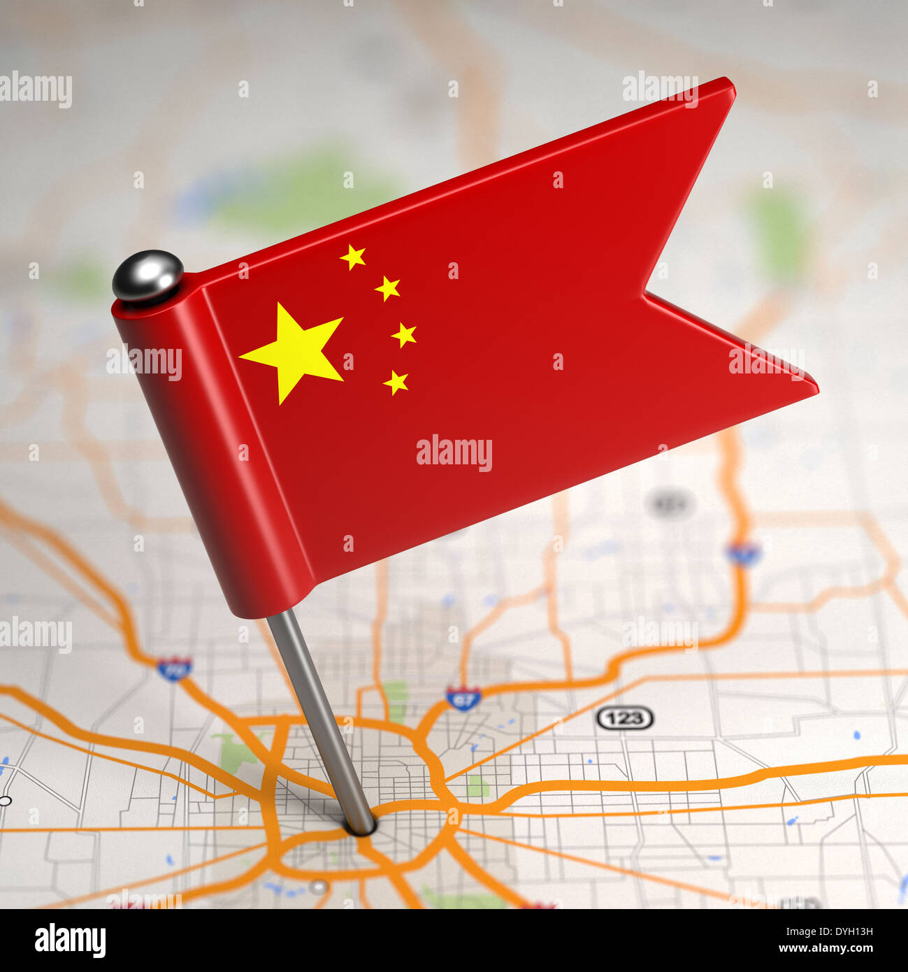 Pekin on a map hi-res stock photography and images - Alamy