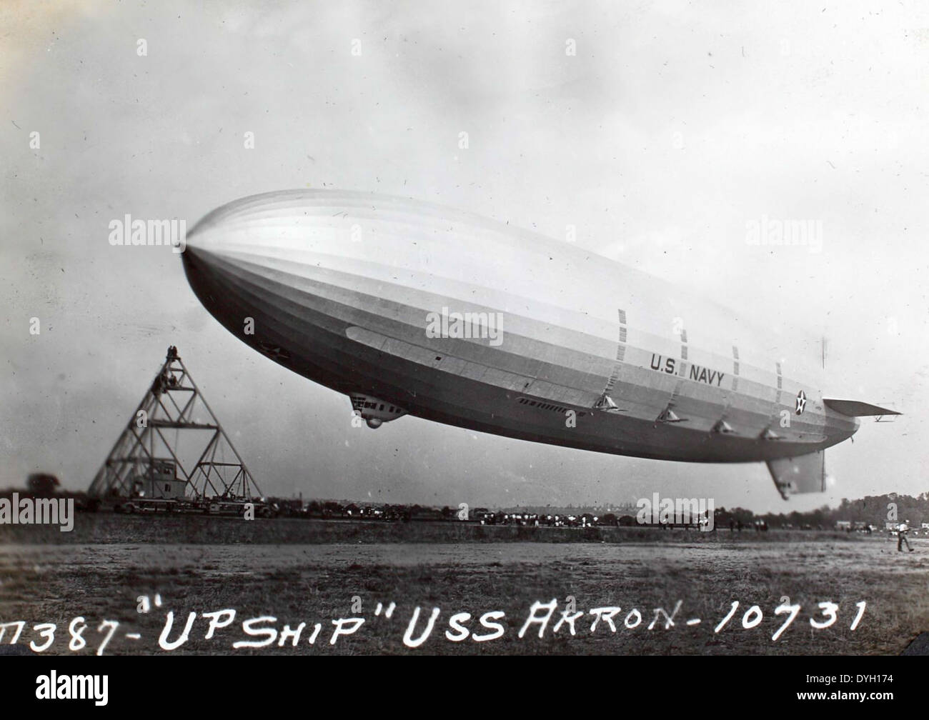 This image from Glen Bates' album features an airship, likely one of ...