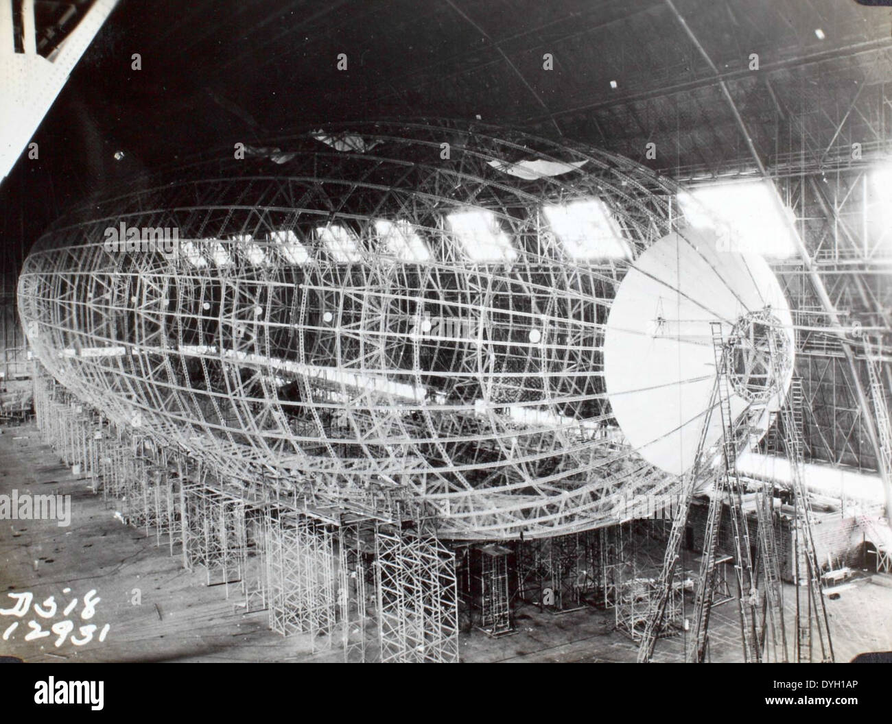 This image from Glen Bates' album captures the early days of airships ...