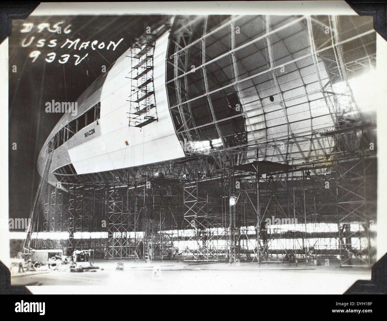 This image from Glen Bates’ collection shows a Goodyear blimp along ...