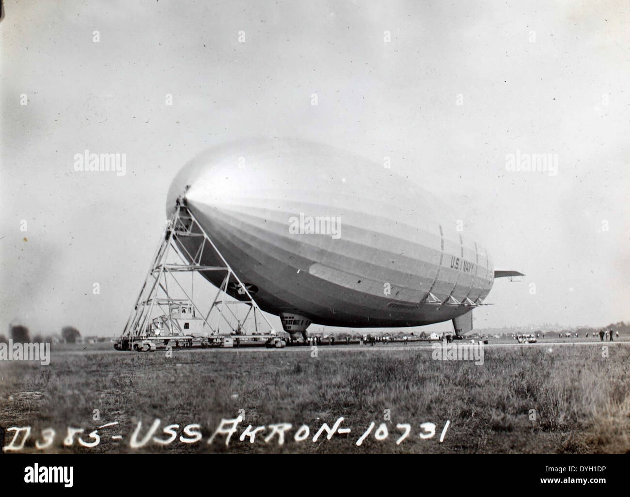 This photo from the Glen Bates Album captures an airship, either a ...