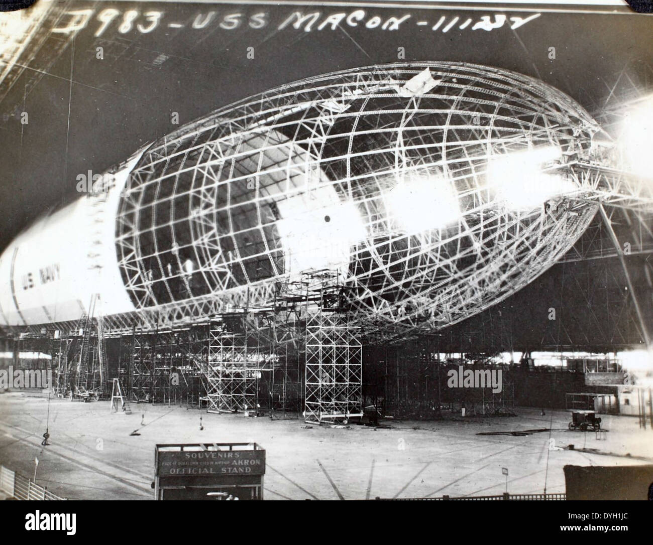 This image from the Glen Bates Album features airships such as the ...