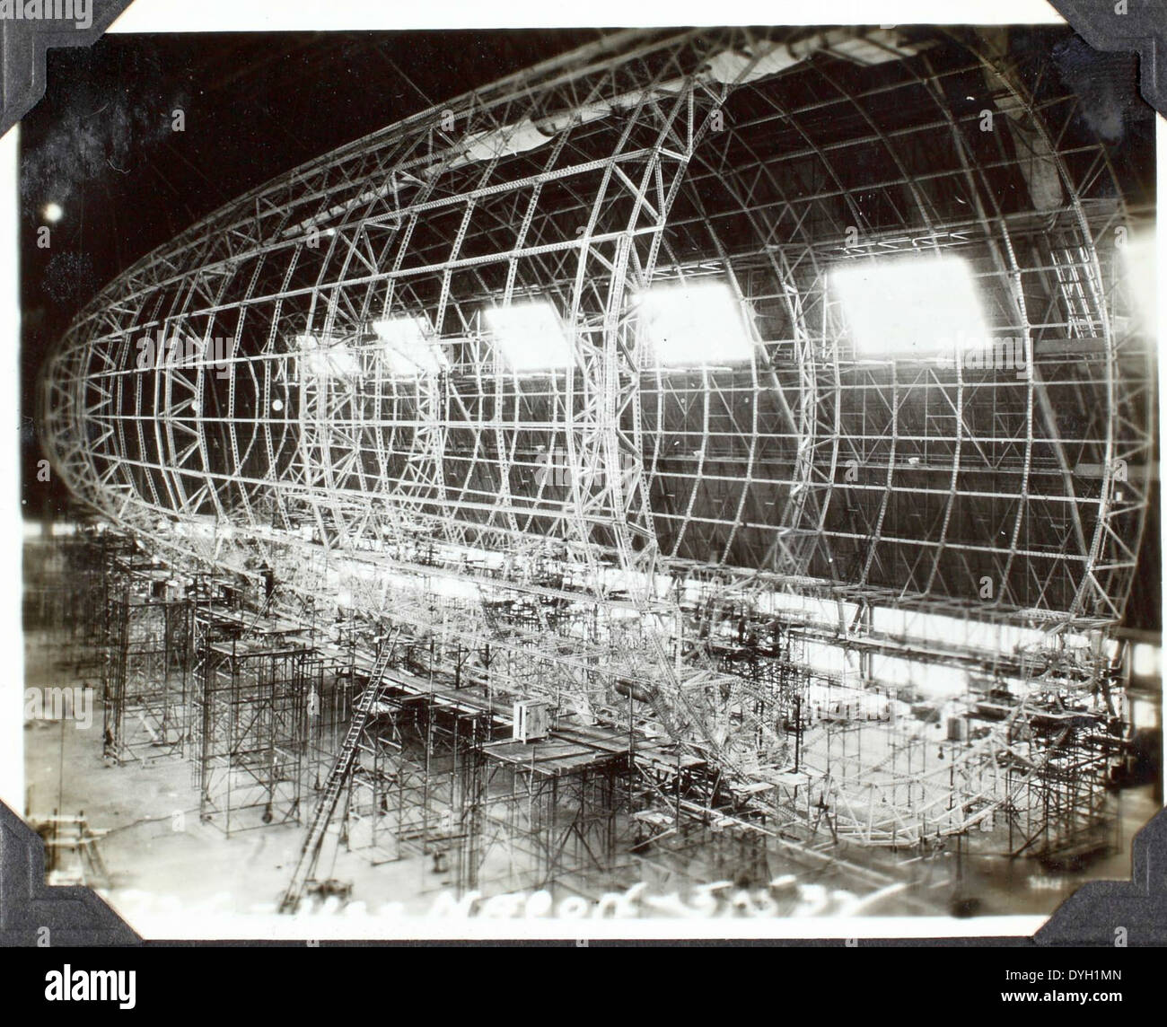 This image features the Goodyear airship and the USS Akron, a Navy ...