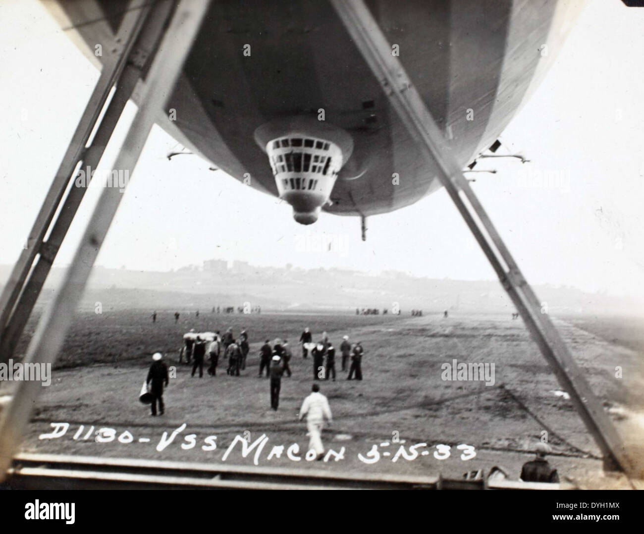 This image from the Glen Bates Album features the Goodyear airship USS ...