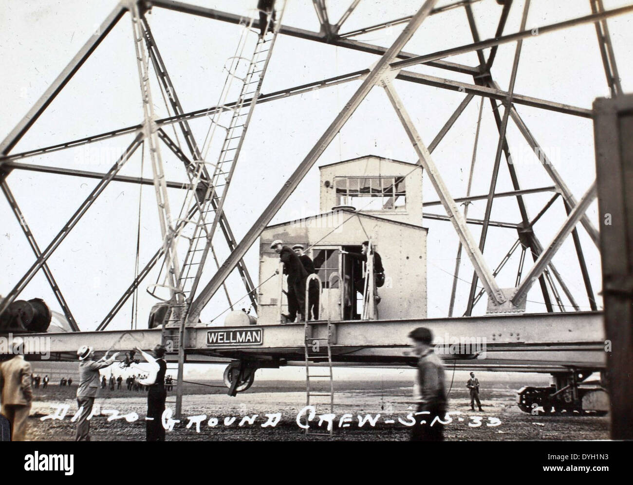 This photo from the Glen Bates Album shows the Goodyear airship AL-10 ...