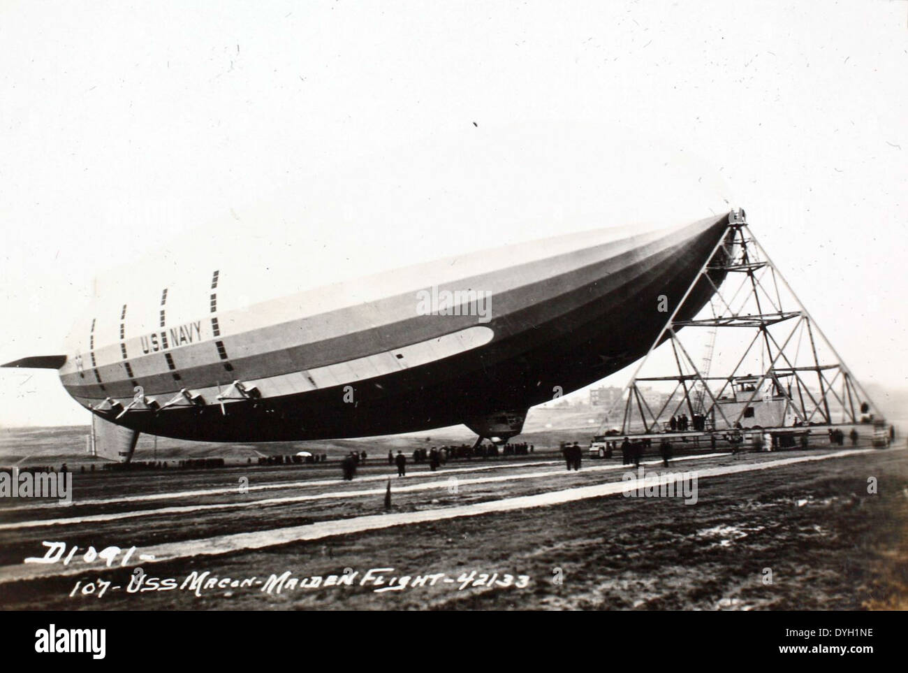 This image from Glen Bates’ album features a historic view of airships ...