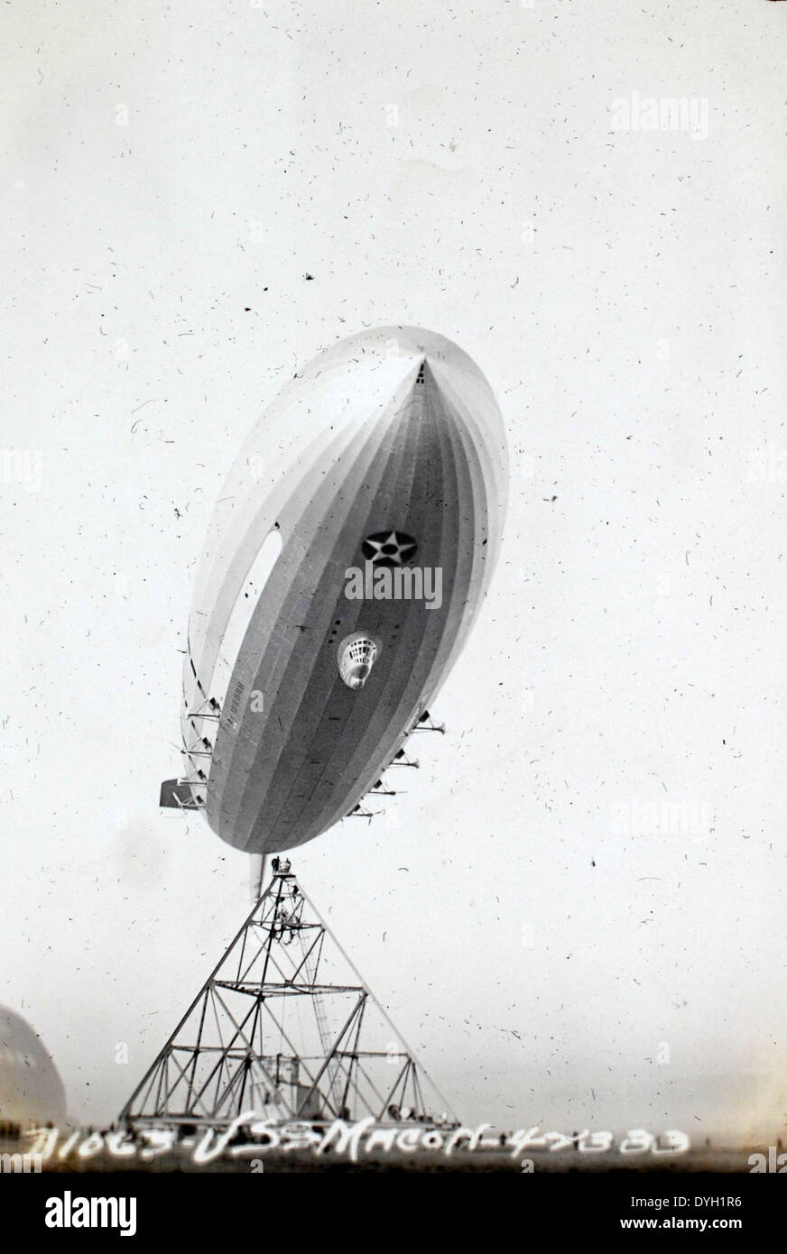 This photo from the Glen Bates Album captures the Goodyear blimp ...