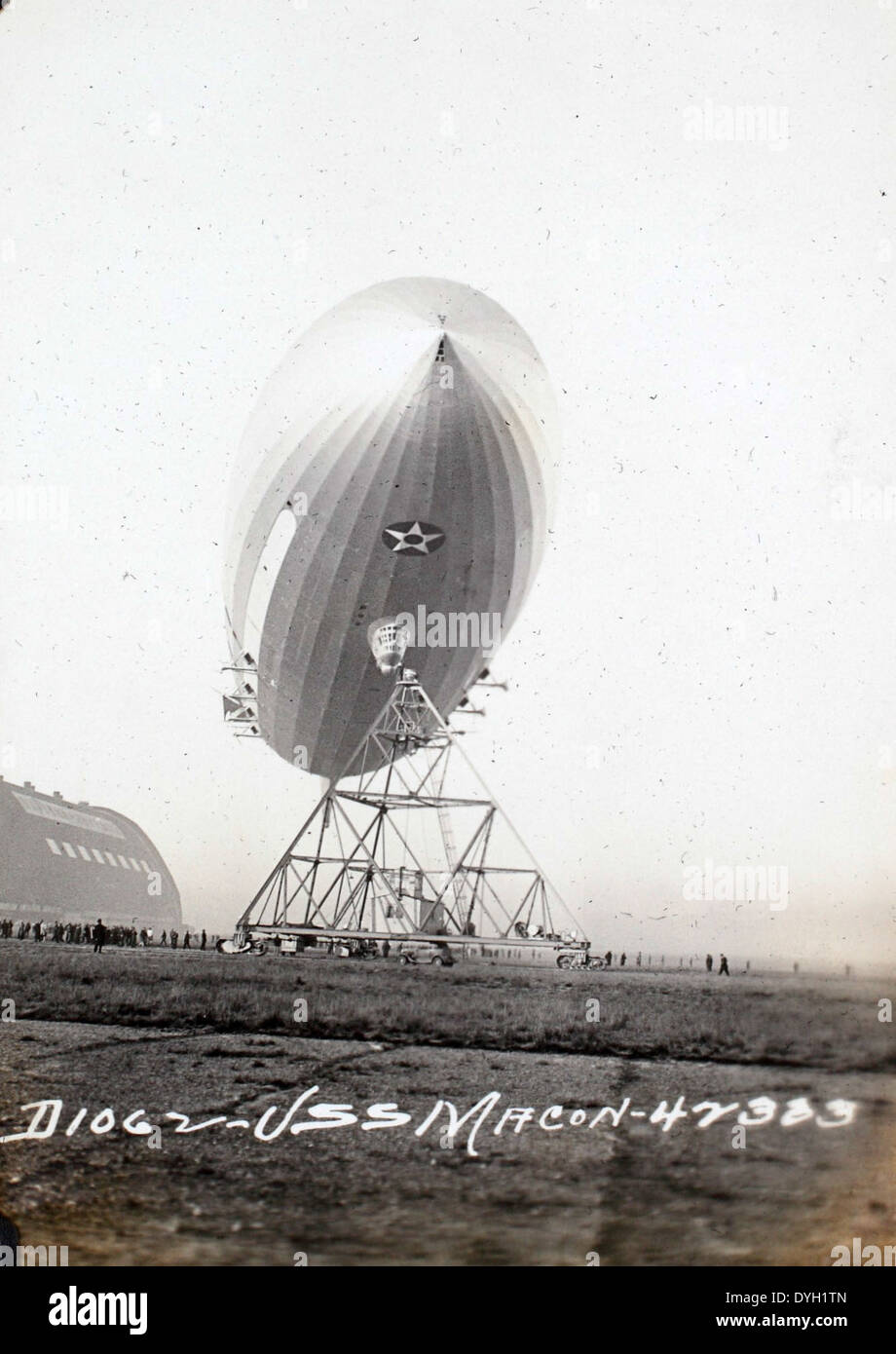 This photograph from the Glen Bates Album features the USS Akron (ZRS-4 ...