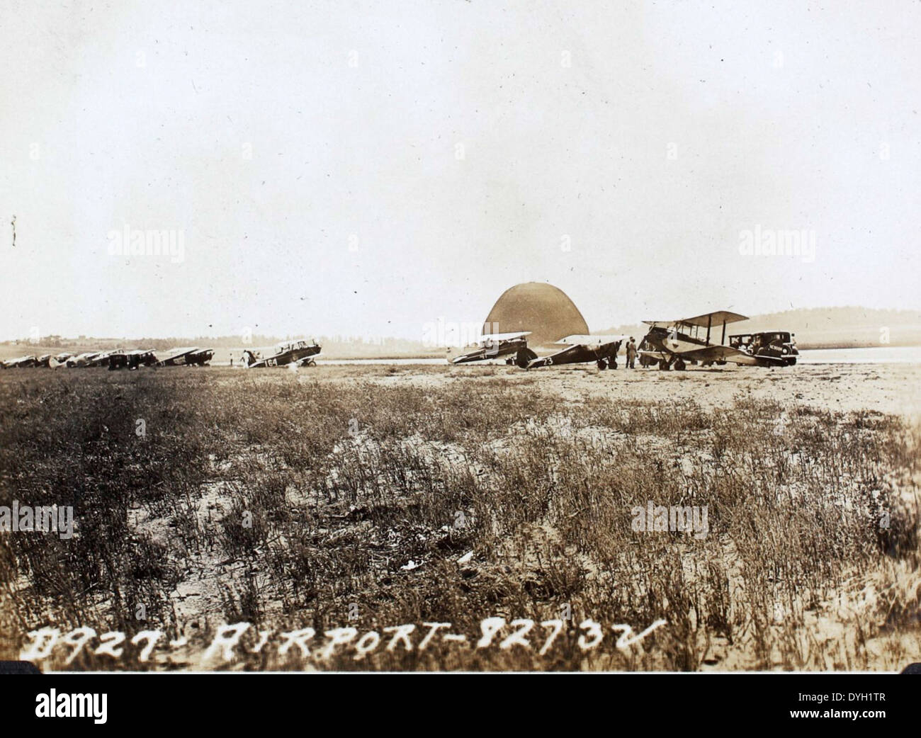 This image from the Glen Bates album shows a historic photo of airships ...