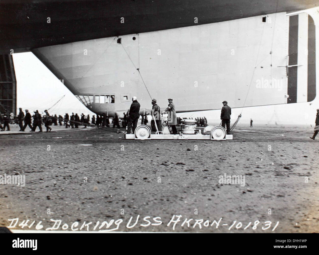 This photo from Glen Bates' album shows the Goodyear Zeppelin and USS ...