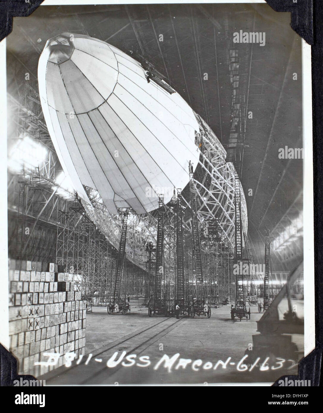 This photo from Glen Bates' album captures an airship (blimp) and the ...