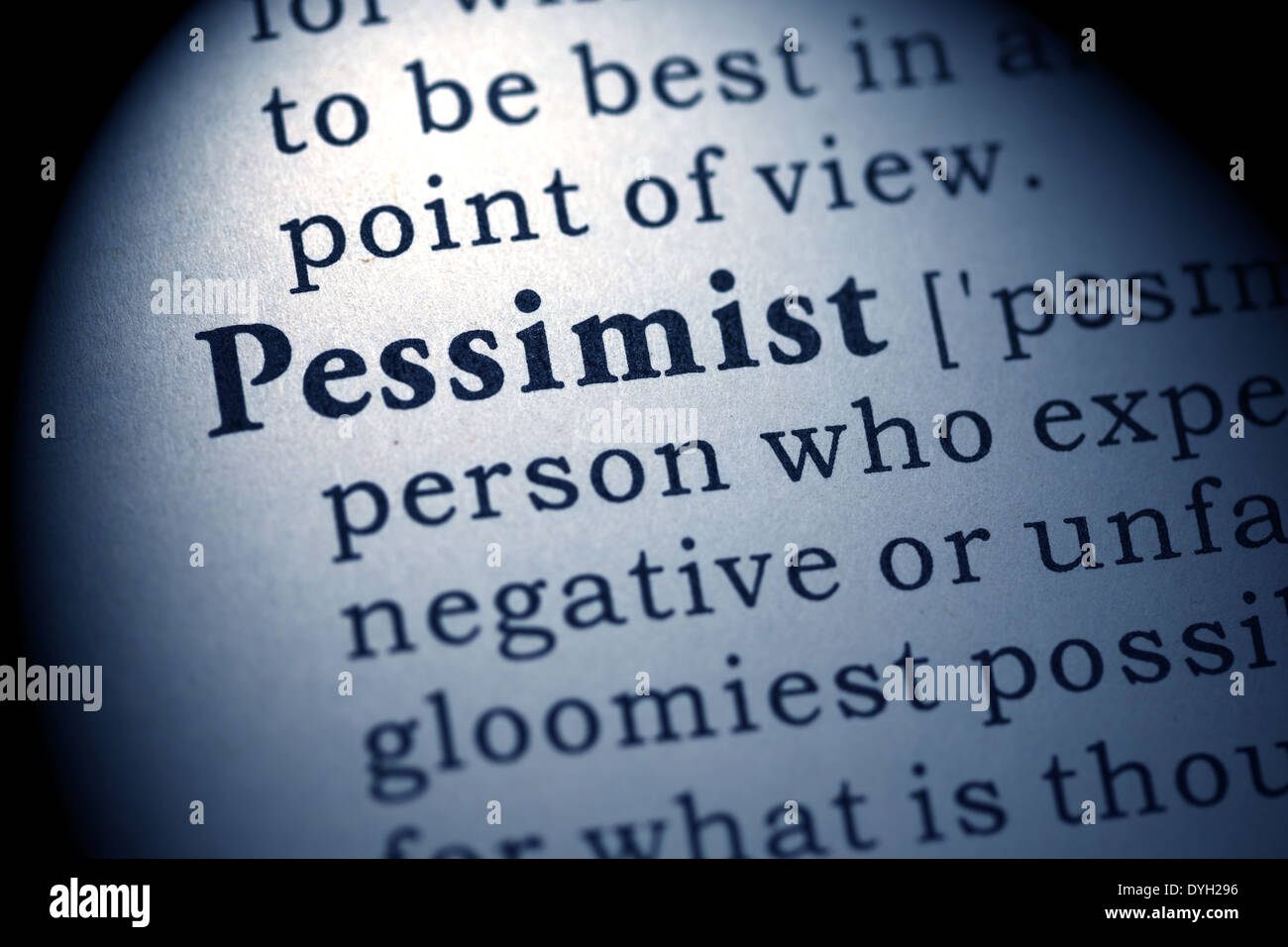 Pessimist hi-res stock photography and images - Alamy
