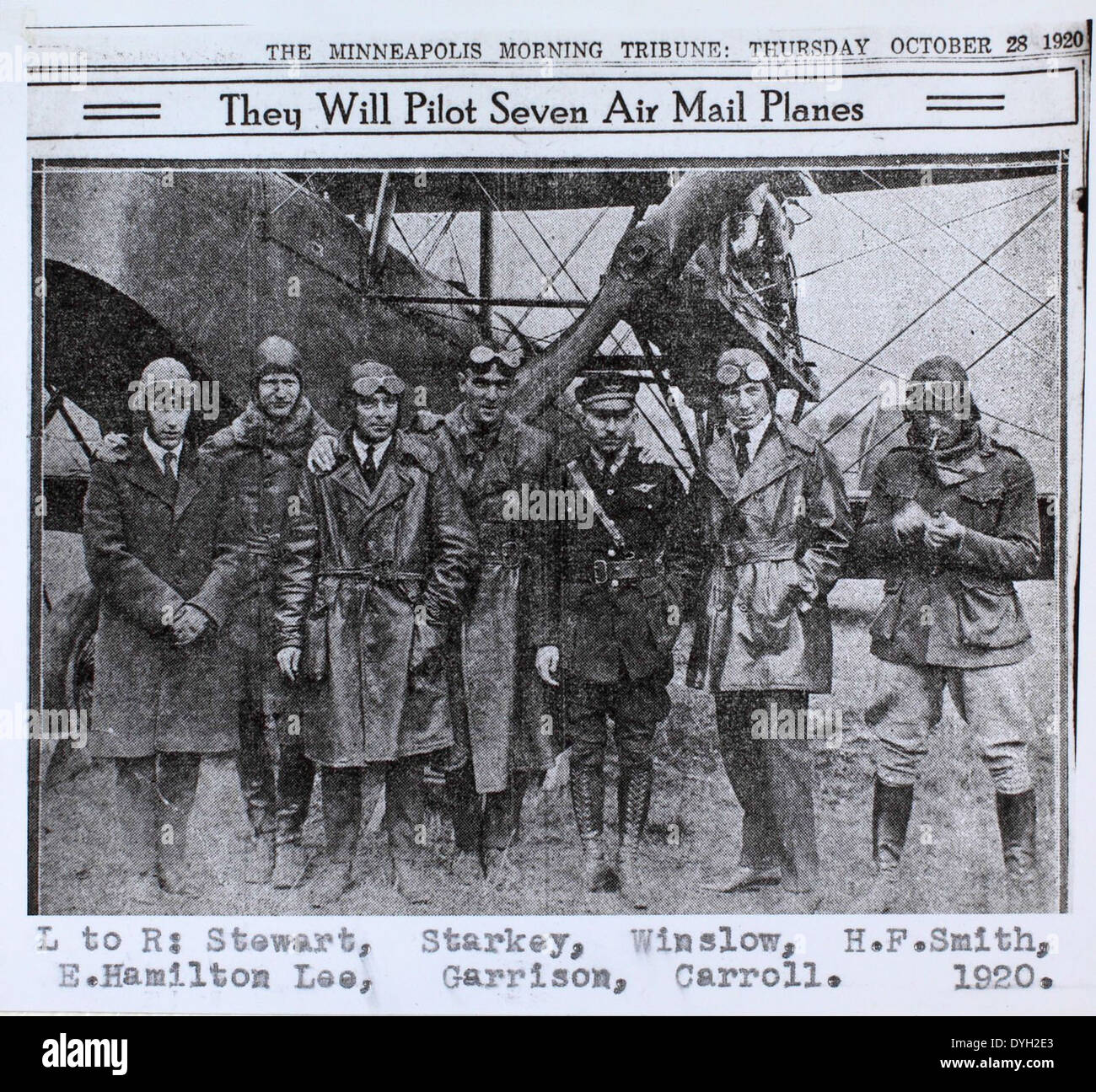 The AL13 Air Mail Pioneers photo captures early pioneers in airmail ...