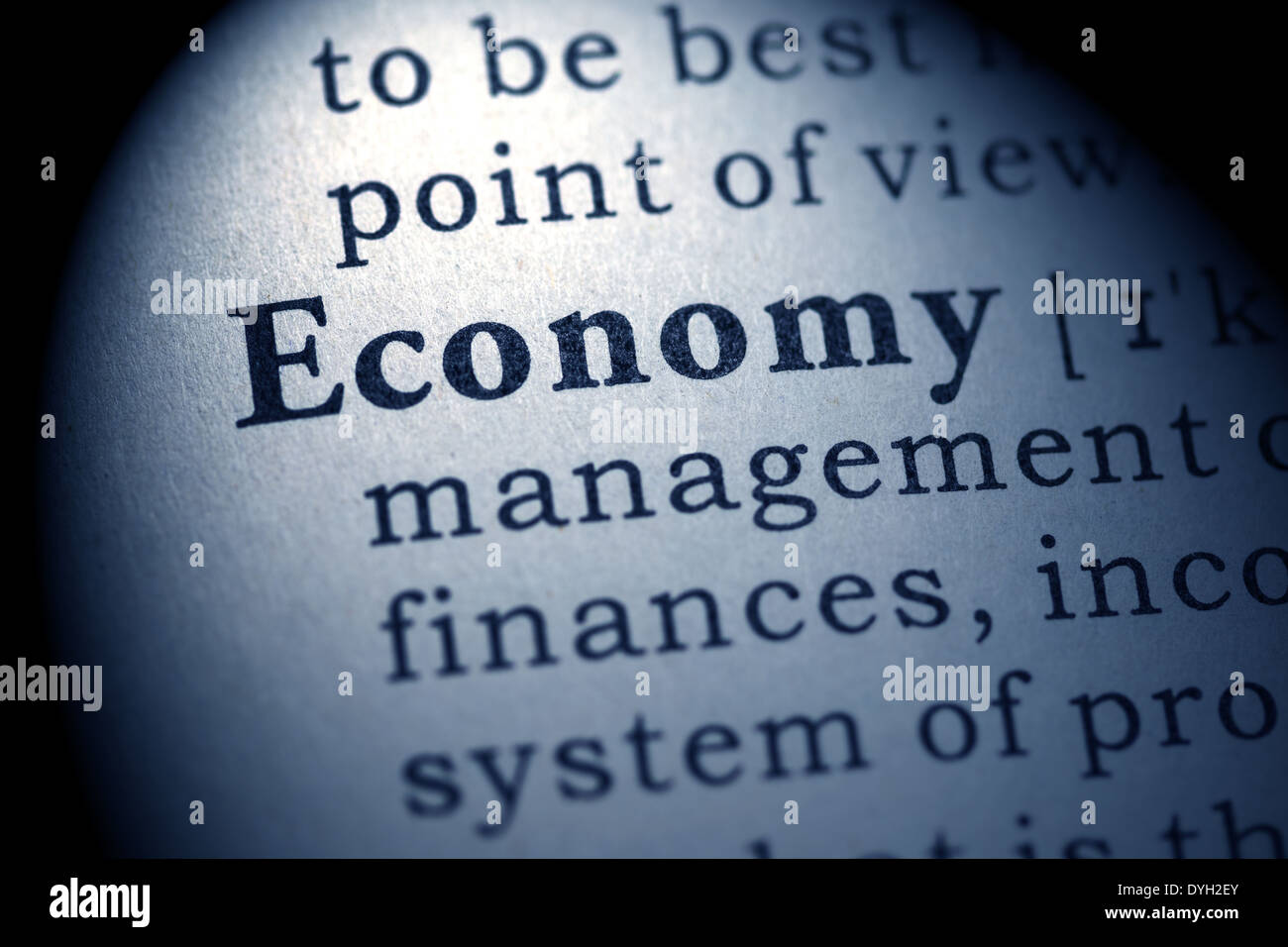 Fake Dictionary, Dictionary definition of the word economy Stock Photo ...