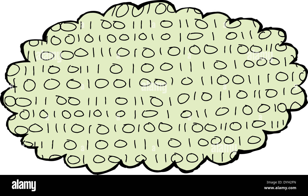 Thought bubble with binary numbers over white background Stock Photo ...