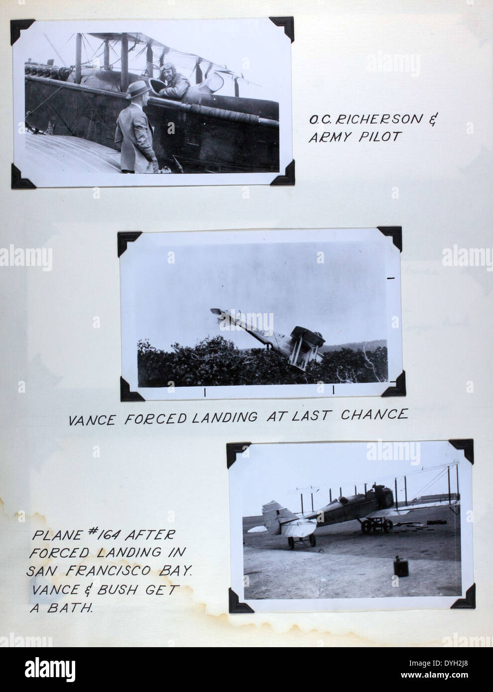 This photo commemorates the pioneers of the U.S. air mail service, who ...