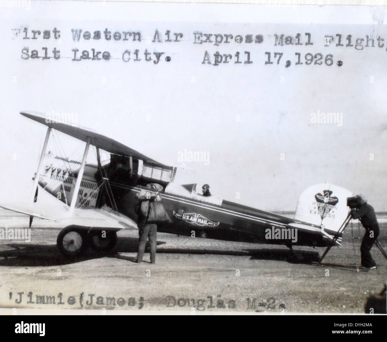 This image celebrates the pioneers of air mail, showcasing the early ...