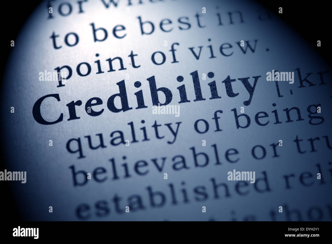 Fake Dictionary, Dictionary definition of the word credibility Stock ...