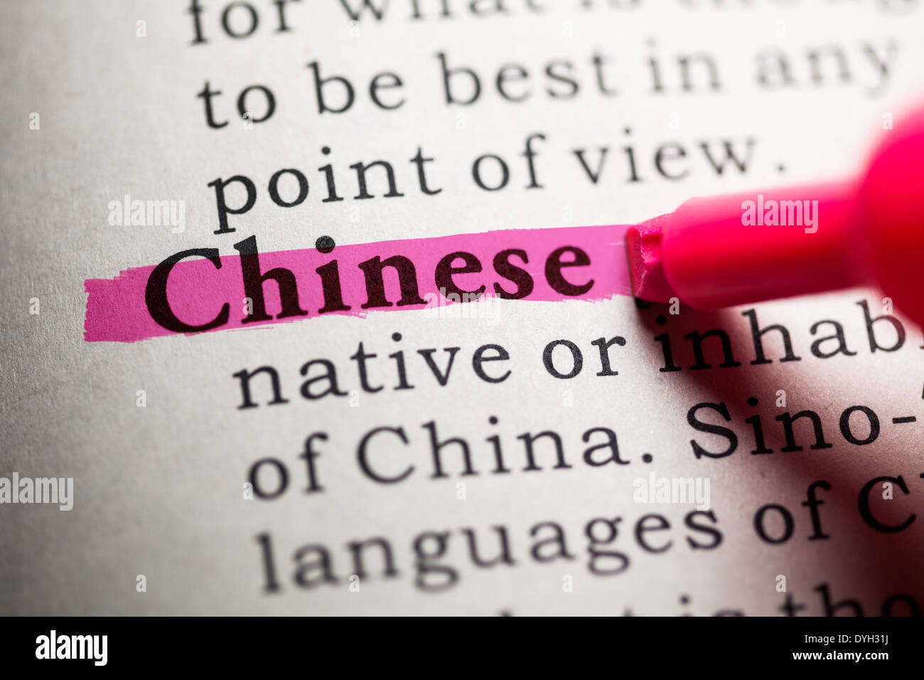 Chinese word hi-res stock photography and images - Alamy
