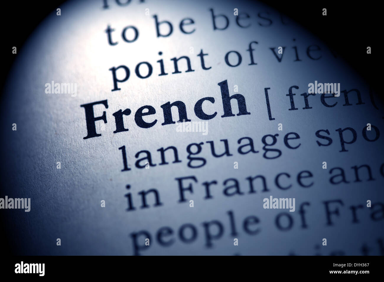 French dictionary hi-res stock photography and images - Alamy