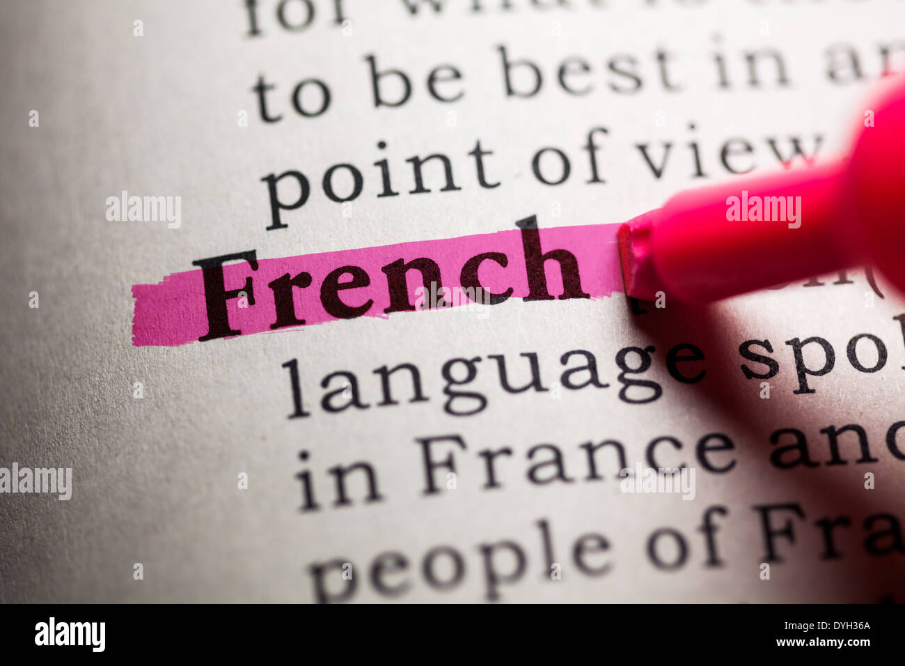 French word hi-res stock photography and images - Alamy