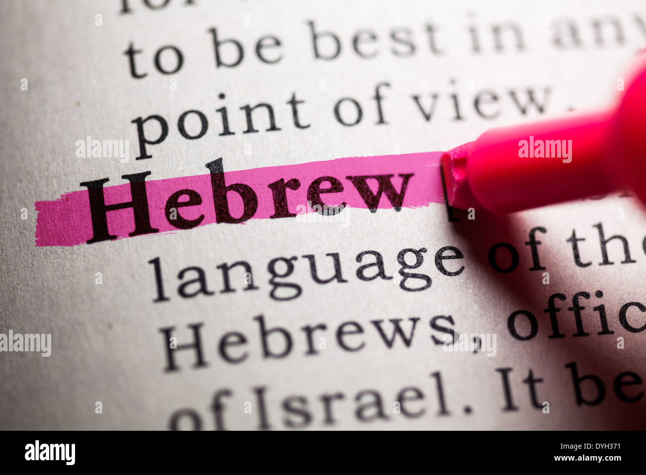 Hebrew word hi-res stock photography and images - Alamy