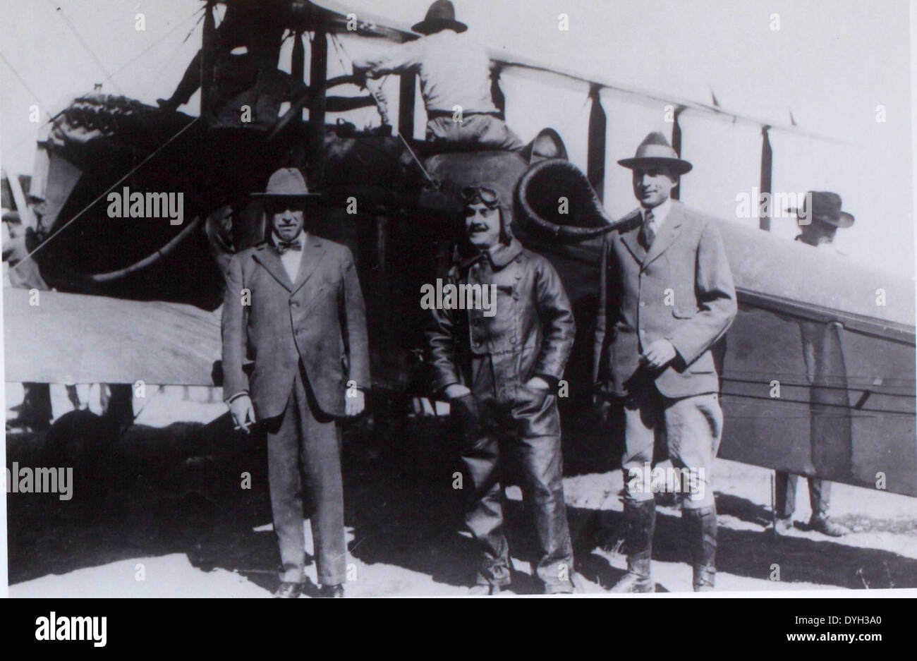 This photo features early air mail pioneers, who were instrumental in ...