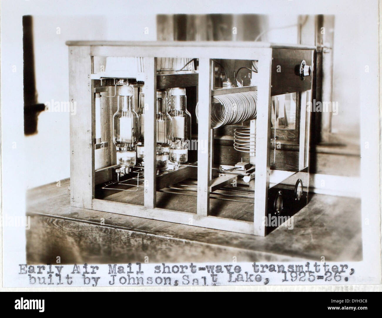 This photo captures early air mail pioneers, showcasing the aircraft ...