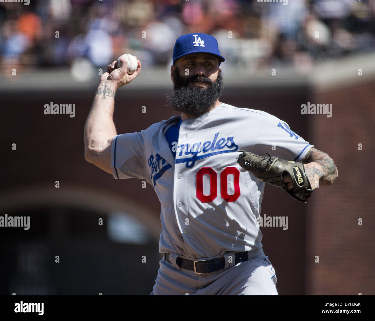 San Francisco, California, USA. 17th Apr, 2014. Former Giants relief ...
