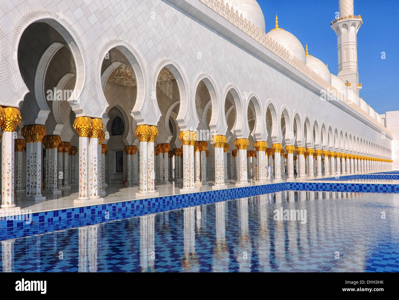 Prayer hall in the sheikh zayed bin sultan al mosque hi-res stock ...