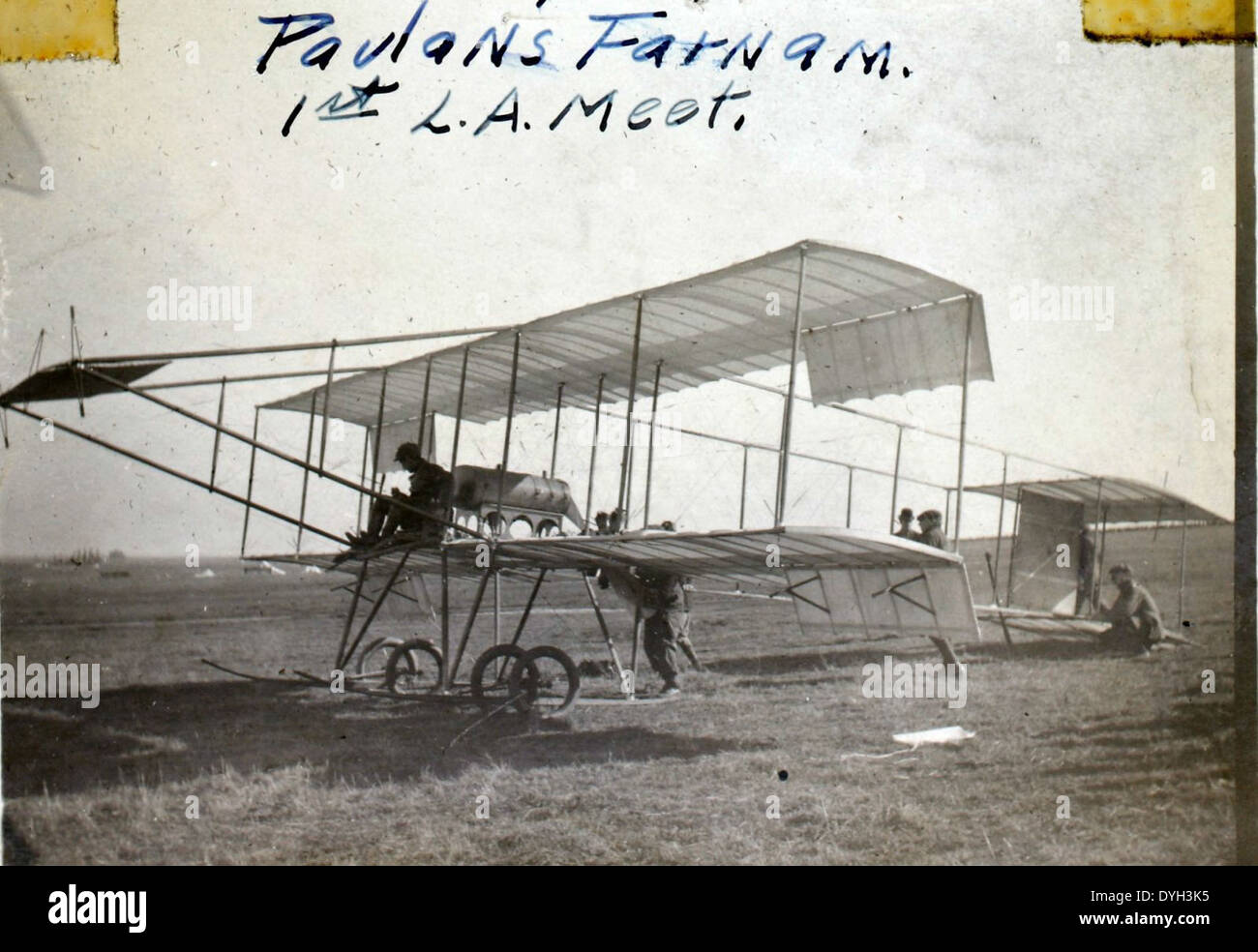 This photo captures the Curtiss Barnstormer aircraft, piloted by Samuel ...