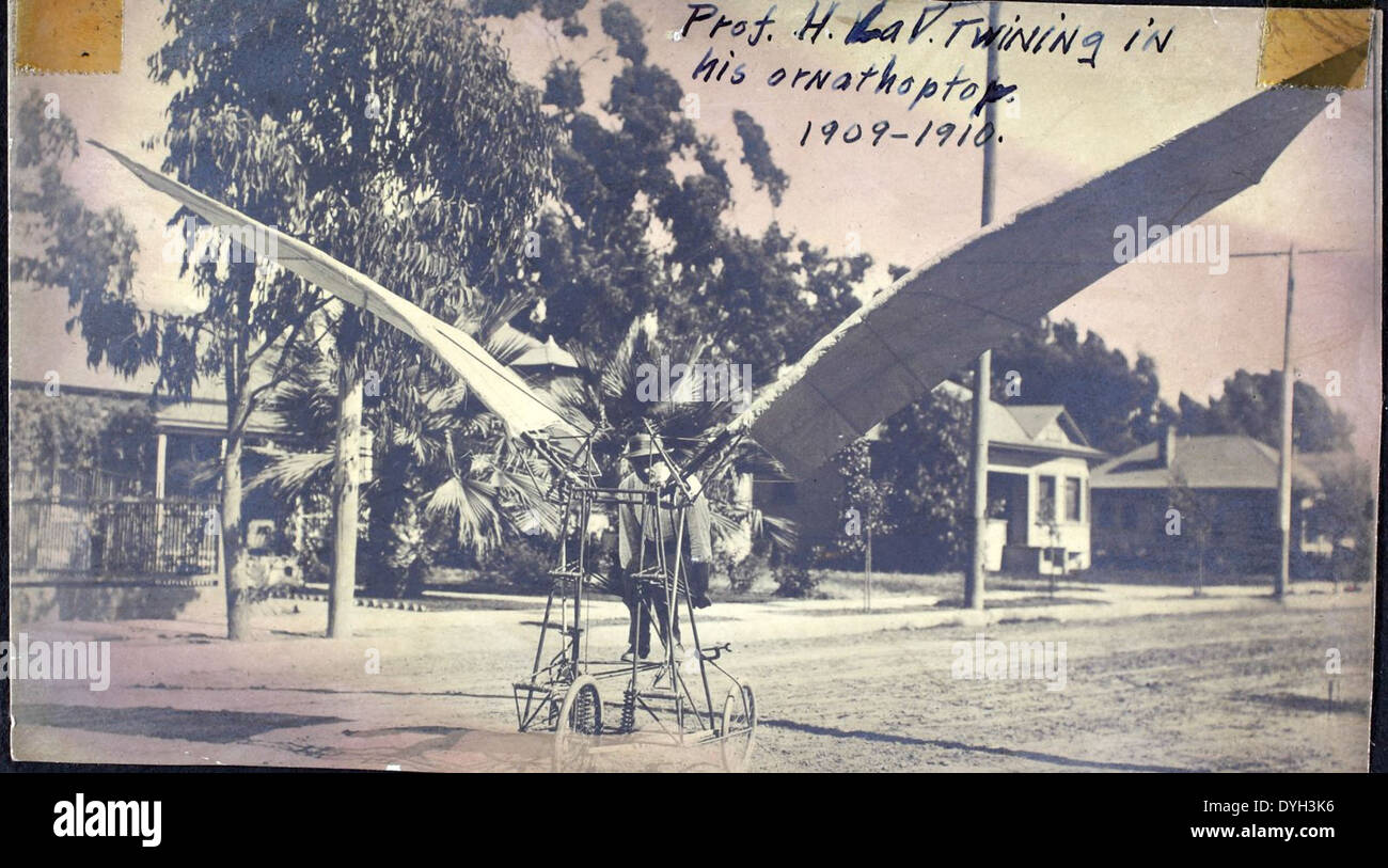 The photograph from the Warren Eaton Collection captures a barnstormer ...