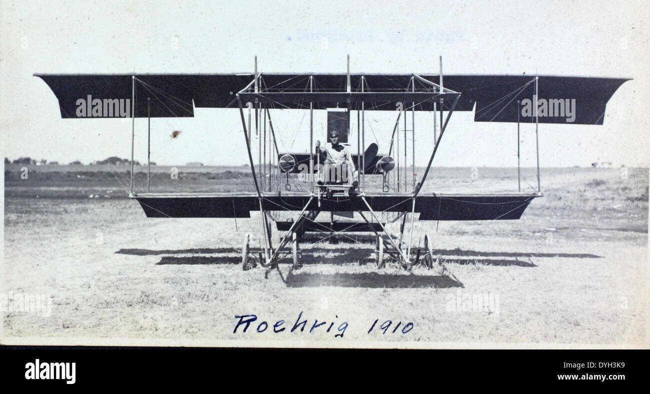 This photograph captures Samuel Eaton, a barnstormer in the early days ...