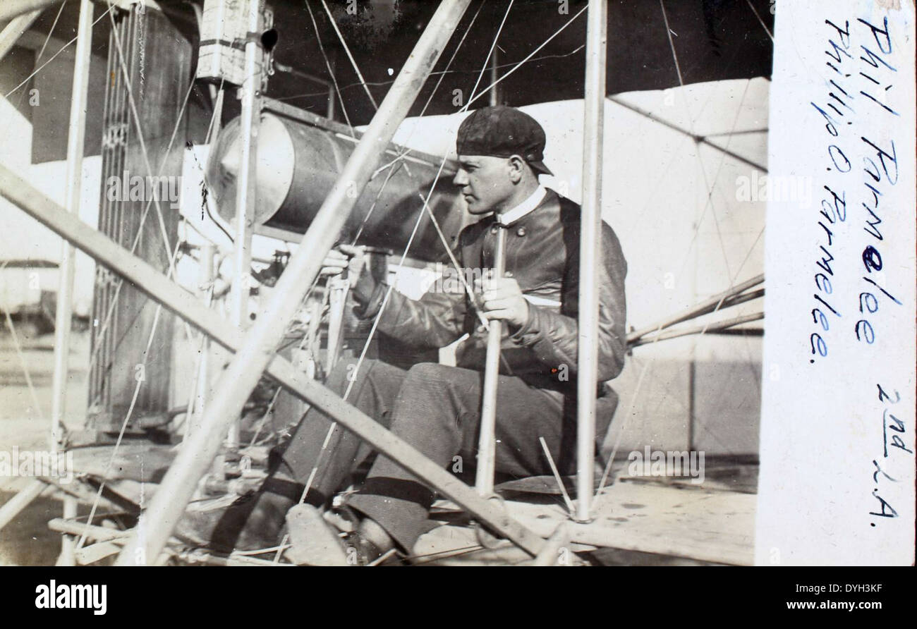 This historical photo shows Warren Eaton, a well-known barnstormer ...