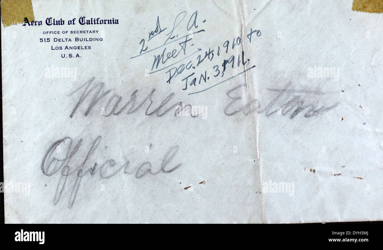 This photograph shows a barnstormer pilot, Samuel Eaton, flying a ...