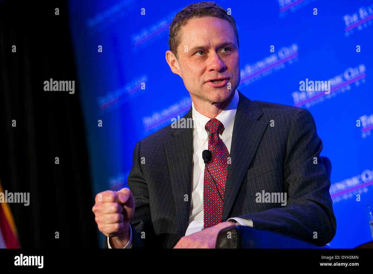 Washington DC, USA . 17th Apr, 2014. Wes Bush, Chairman, CEO and ...
