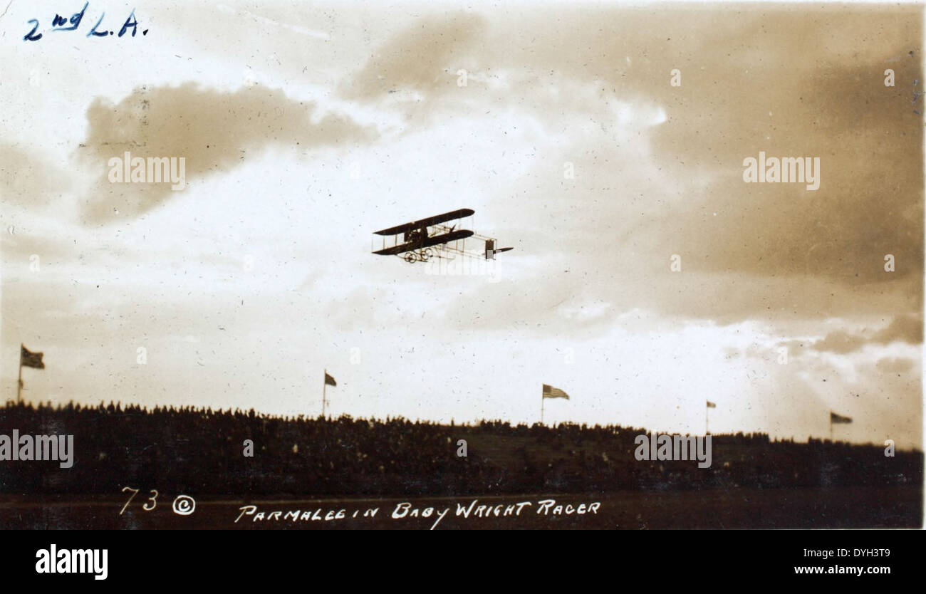 This image shows a Curtiss barnstorming aircraft, likely piloted by ...