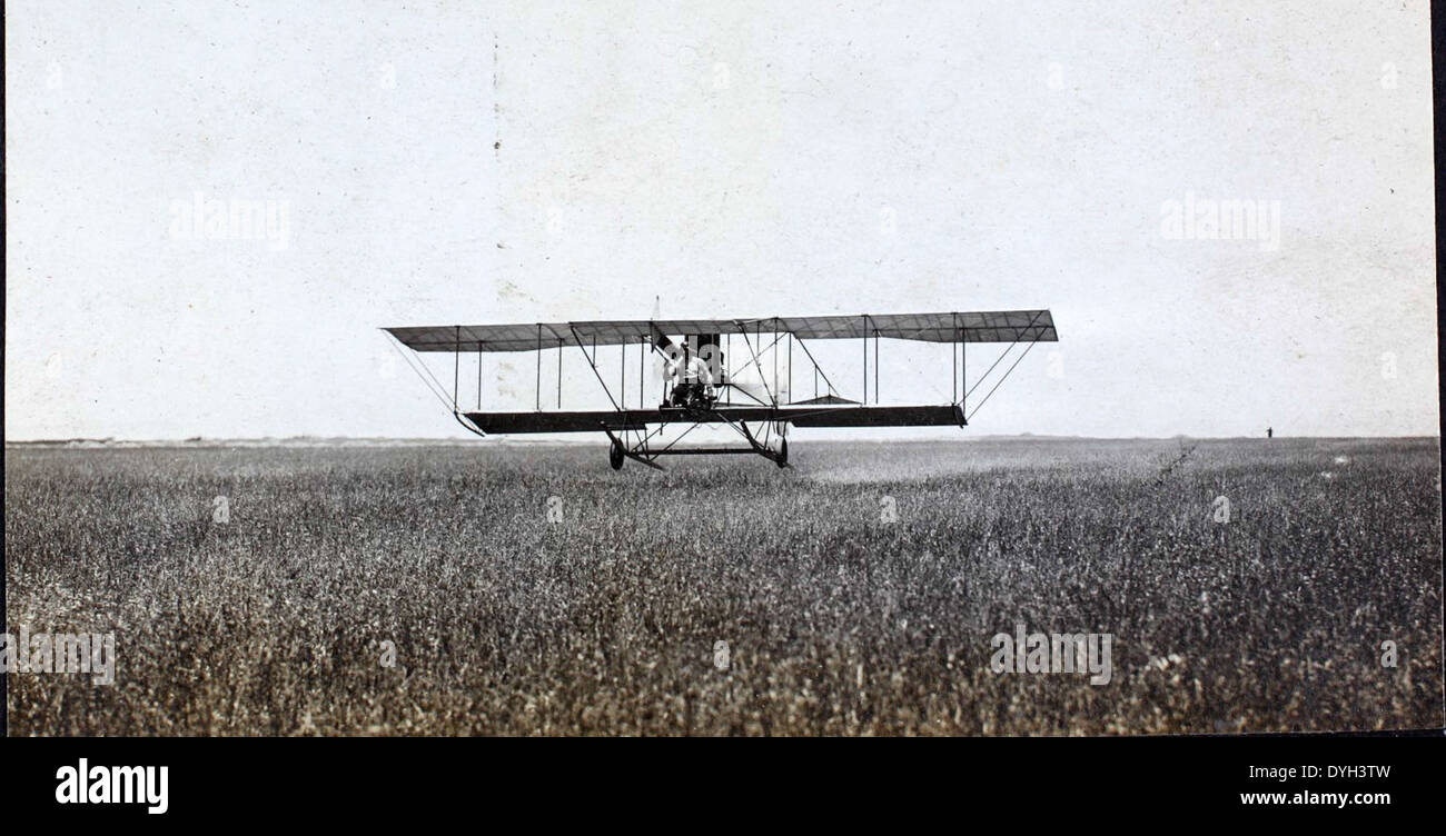 This photo captures a barnstorming Curtiss aircraft flown by Samuel ...