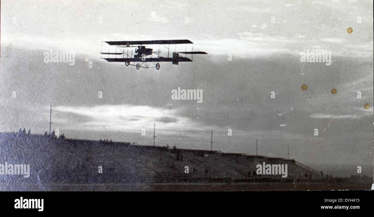 This photograph captures Samuel Eaton, a renowned barnstormer in the ...