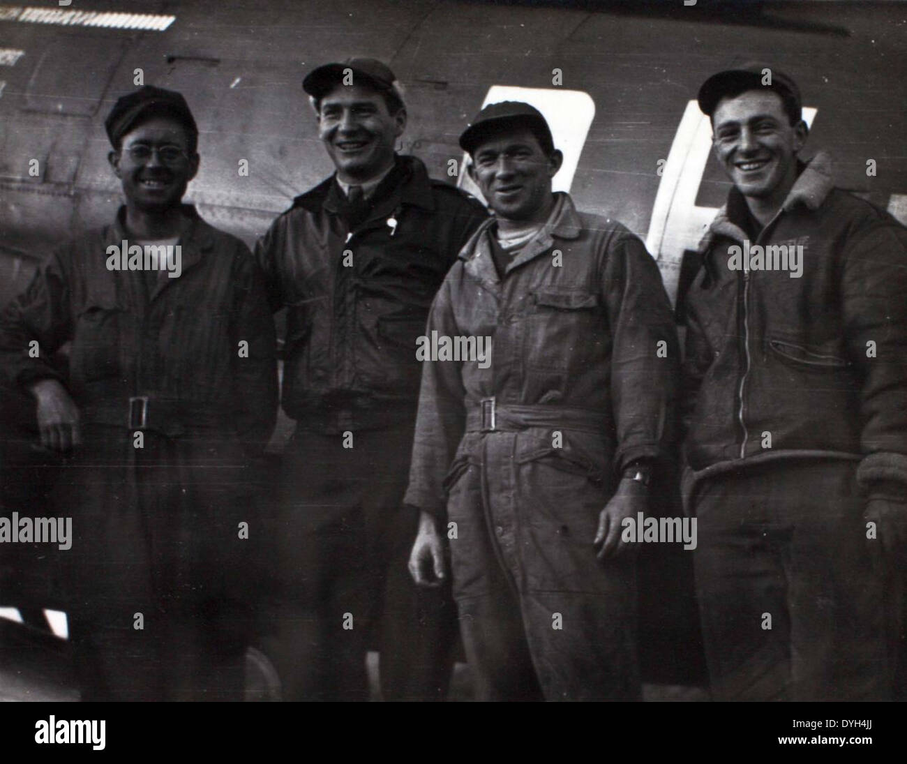 This photo shows the 352nd Fighter Group, equipped with P-47 ...