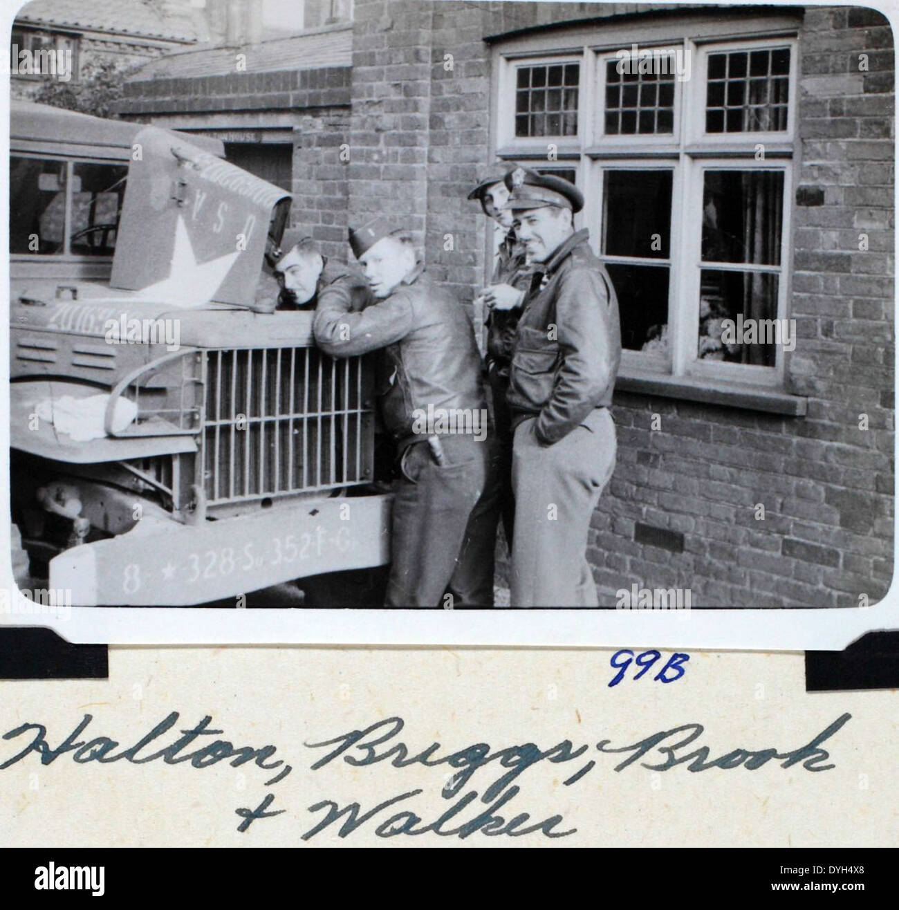 This image shows aircraft from the 352nd Fighter Group, featuring both ...