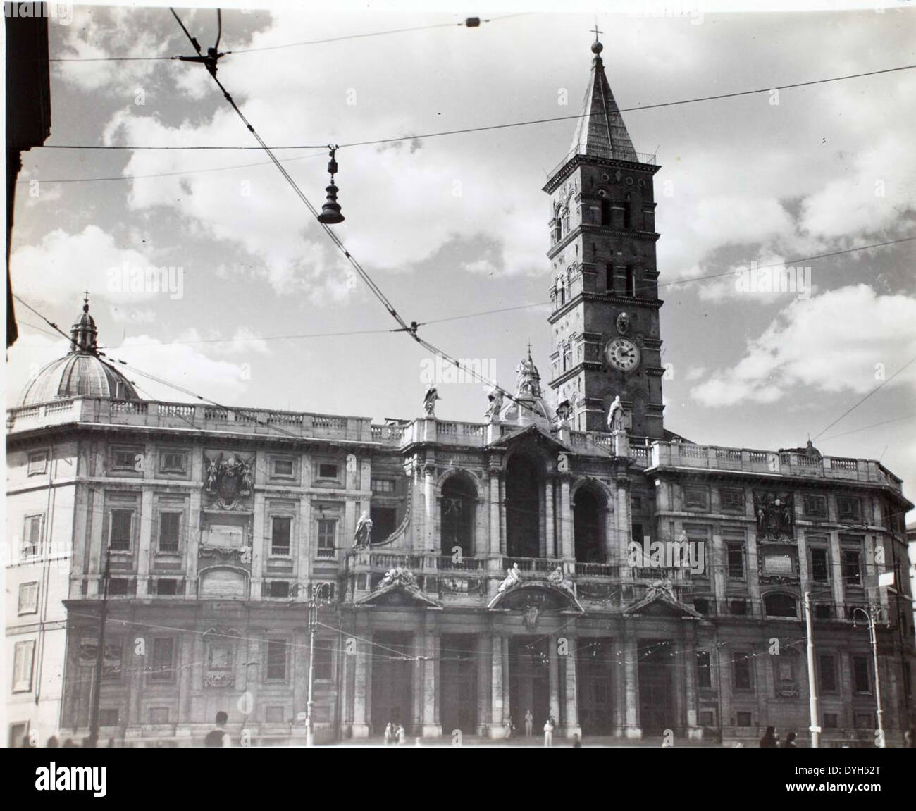 This photo features a B-24 bomber over Santa Maria Maggiore during ...